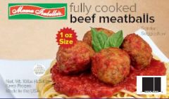 Frozen Mama Isabella – Beef Meatballs, 1 oz each – 10 lbs – Store 2 ...