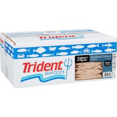 Trident Seafood – Whole Wild Alaska Pollock Fillets – 2-4 oz, 10 lb ...